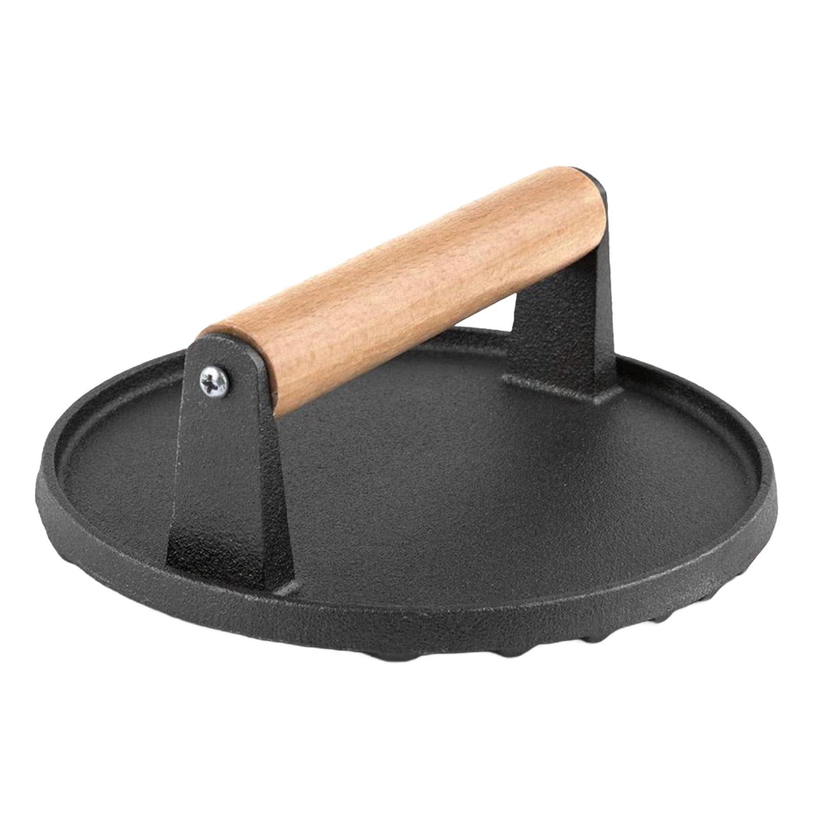 ziertyon Meat Press for Grilling Round Cast Iron Bacon Press Rectangle ...