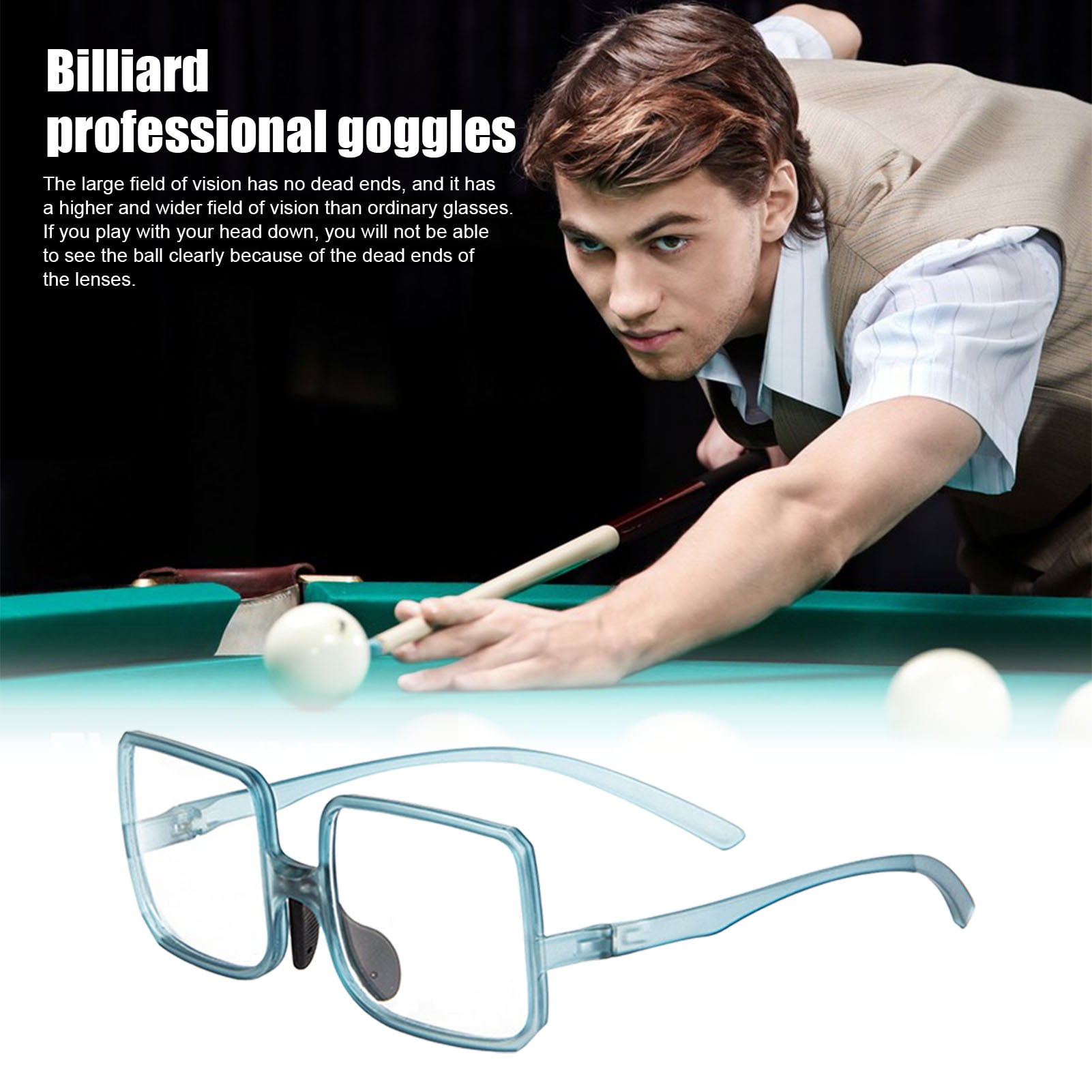 ziertyon Professional Billiards Snooker Goggles Full Frame Billiards ...