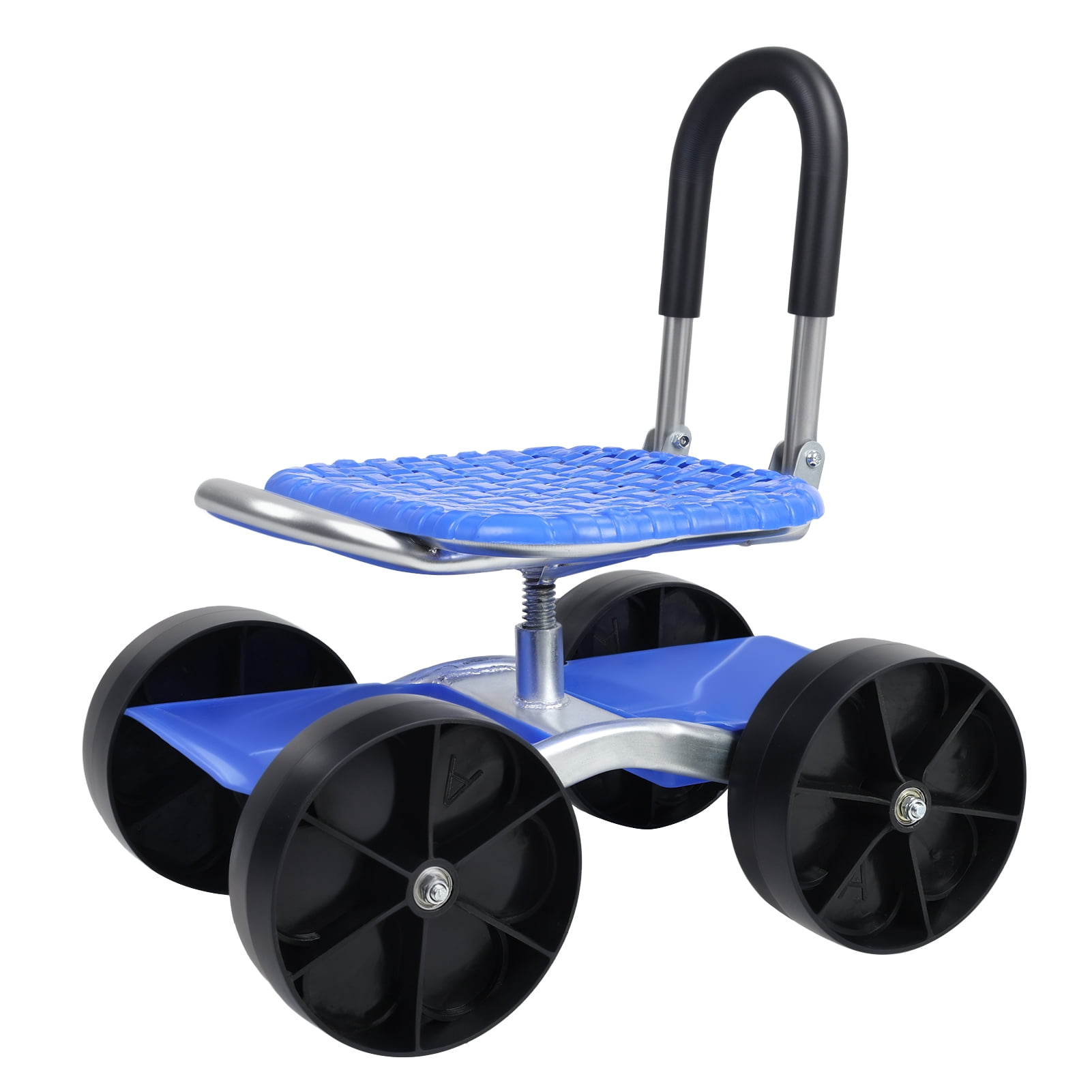 ziertyon Rolling Garden Seat, Utility Garden Stool with Flat Wheels ...