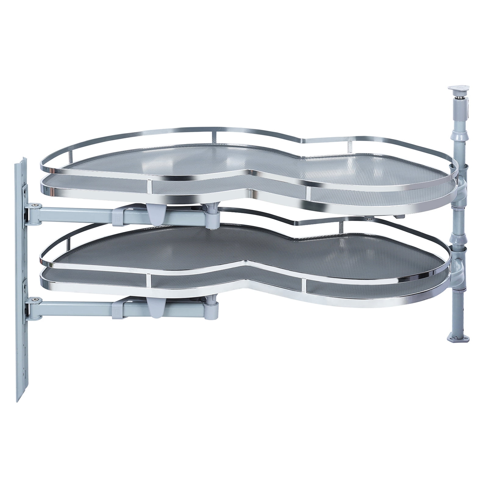 ziertyon Rotating Cabinet Blind Corner Storage Rack, 2 Tiers 66.1lb ...