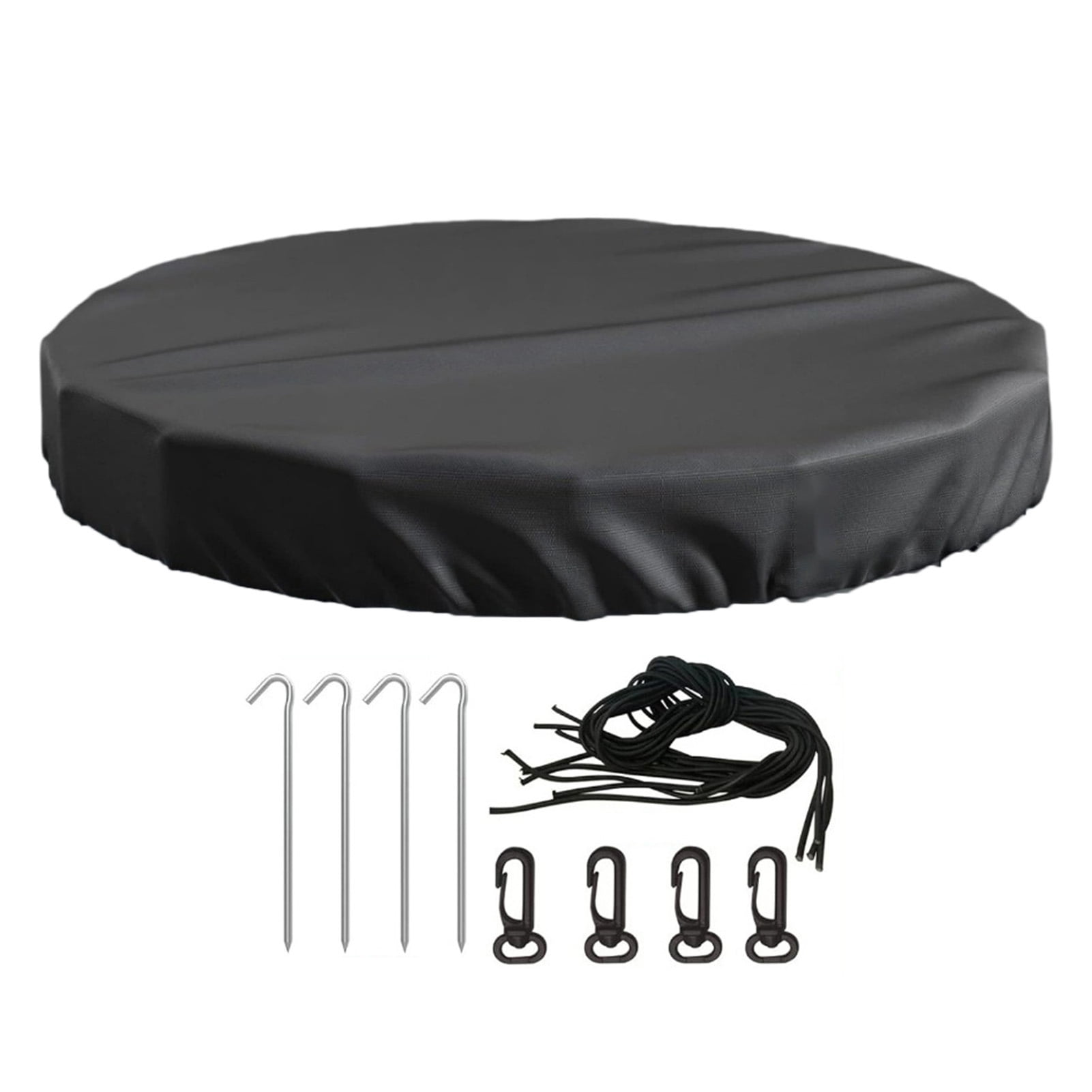 ziertyon Round Pool Cover Solar Covers for Above-Ground Pools Reduce ...