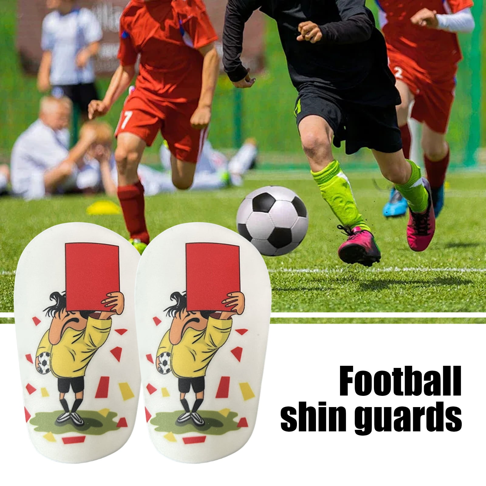 ziertyon Soccer Shin Guards Miniature Calf Protection Gear for Teens ...