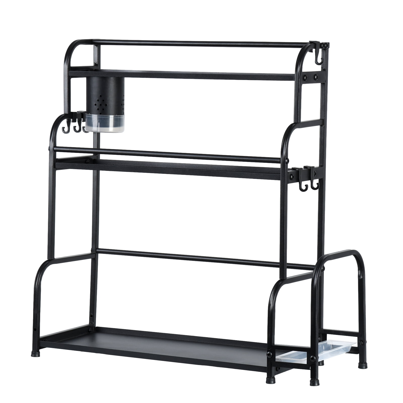 ziertyon Standing Spice Rack, 3-Tier Kitchen Countertop Shelf with ...
