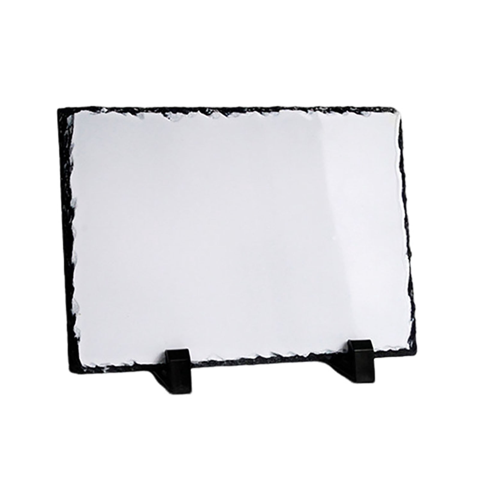 ziertyon Sublimation Slate Heat Transfer Rock Stone Photo Frame with ...