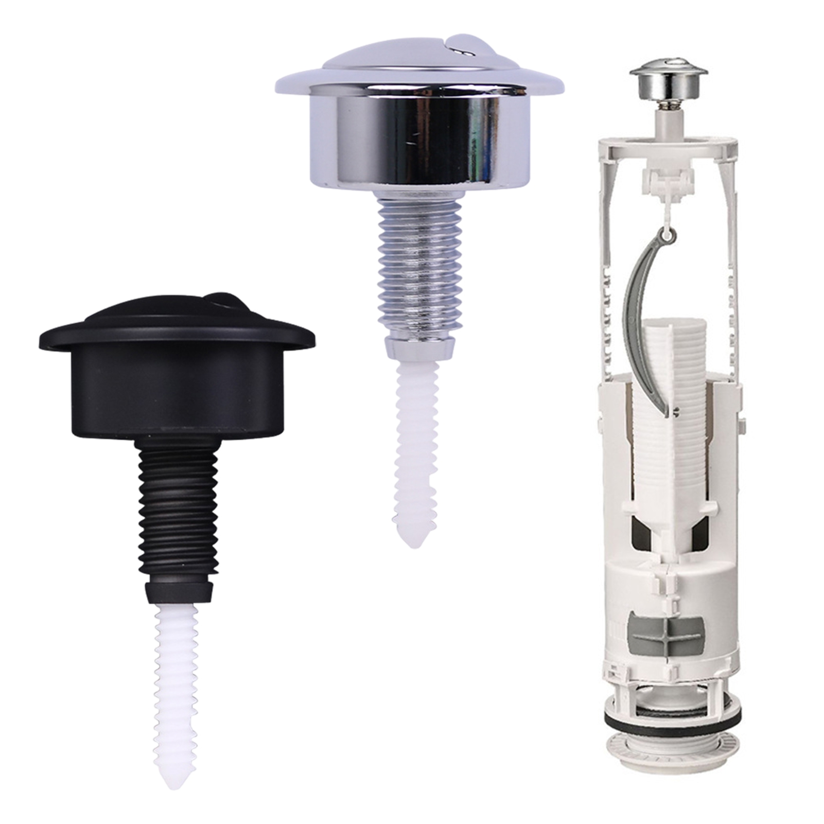 ziertyon Water Tank Top Switch ABS Plastic Double Flush Button Toilet ...