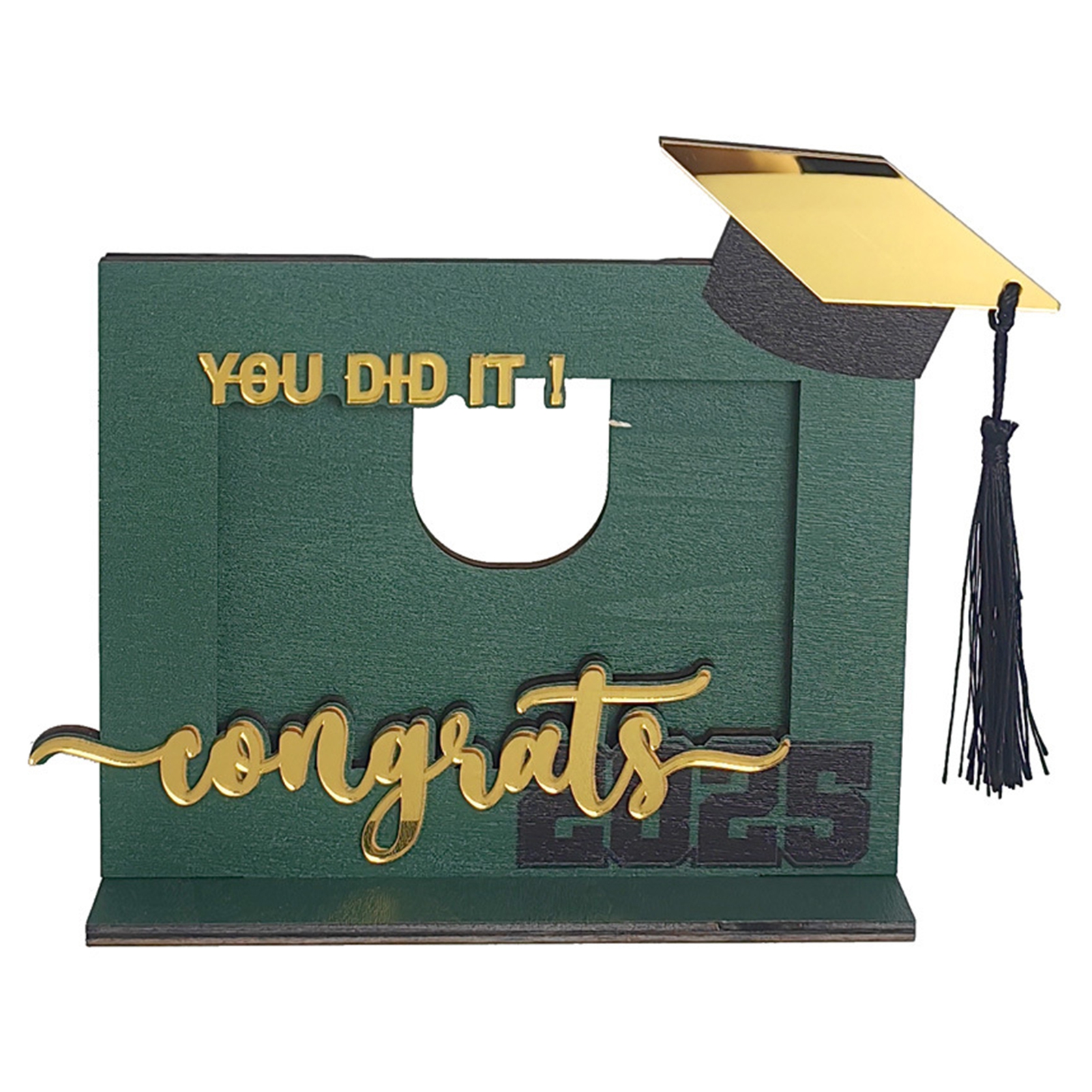 ziertyon Wooden Graduation Photo Frame Bachelor Hat Graduates Picture ...