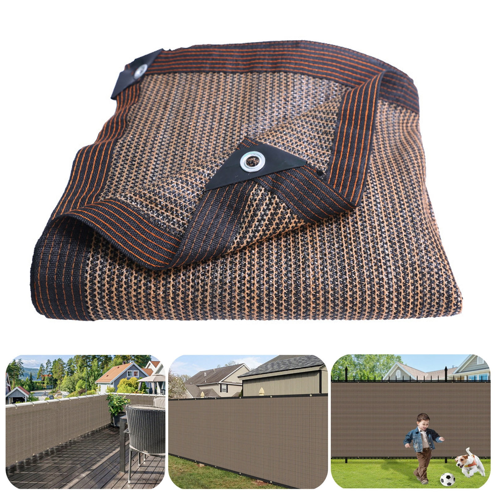 zierytyon 1/2x5M Balcony Privacy Screen Fence Cover UV Protection ...