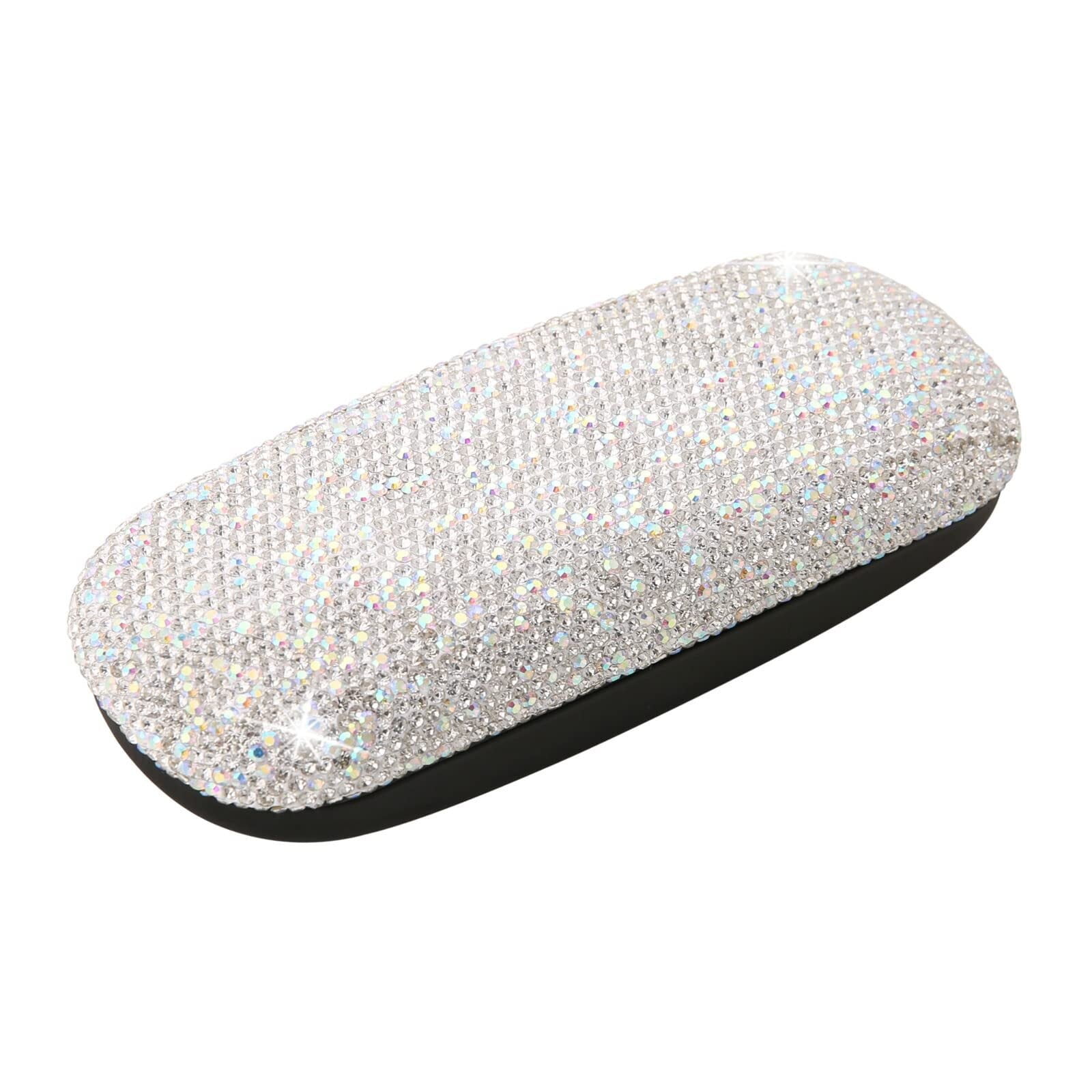 zihao Hard Shell Glasses Case Sparkly Crystal Eyeglass Case for Women ...