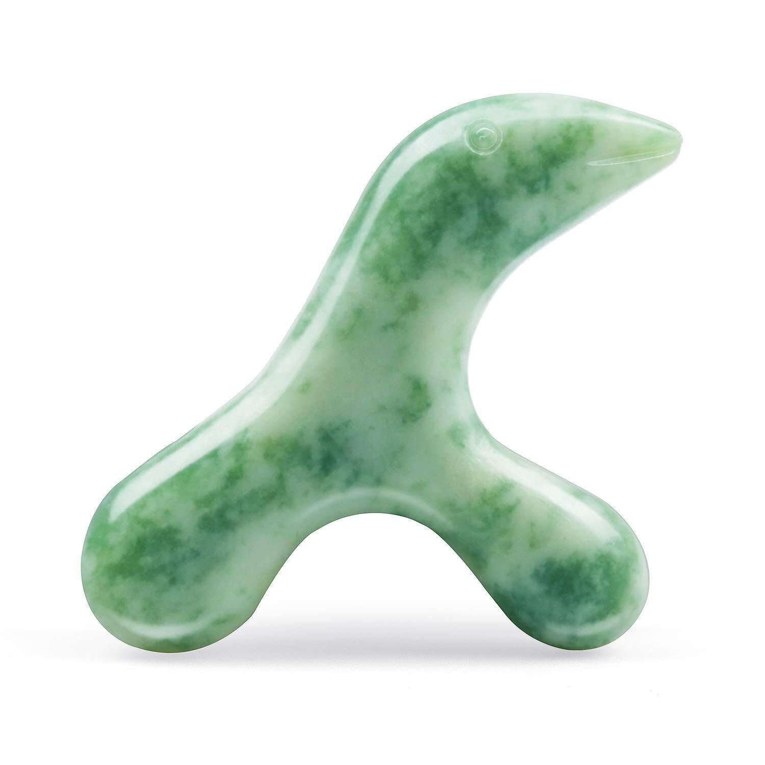 zihao Large Deep Tissue Trigger Point Massage Tool - Natural Jade ...
