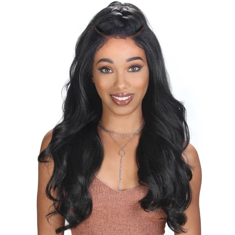 zihao Synthetic Moon Part Hair Lace Wig - BYD MP LACE H FAB (Color:99J ...