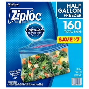 Half Gallon Ziploc Bags