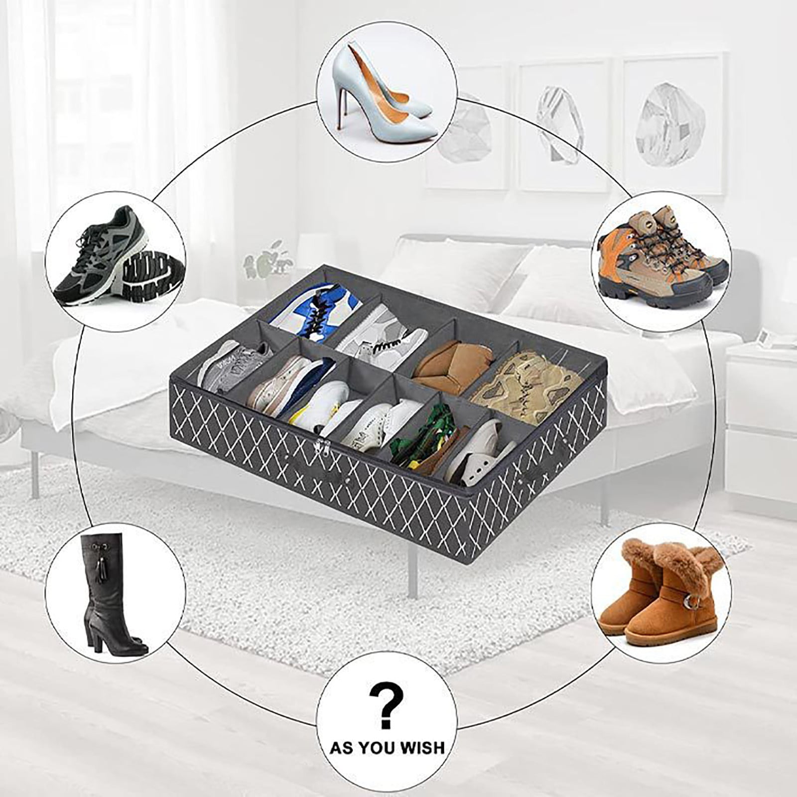 ziplock bag storage organizer,Under Bed Shoe Storage Organizer For ...
