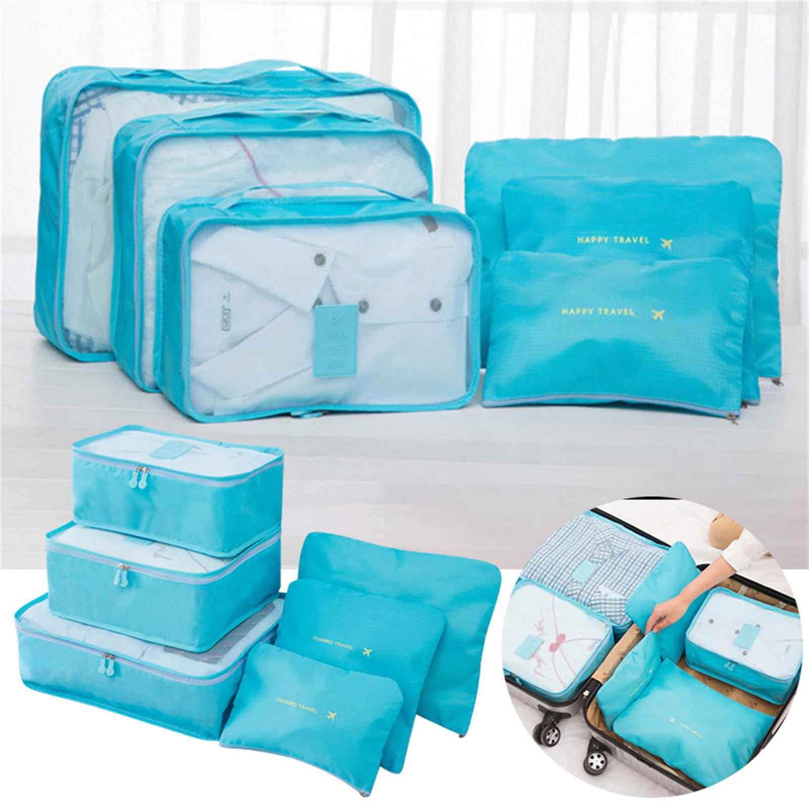 ziplock bag storage organizer,With Shoe Travel Cubes Carry On Packing ...