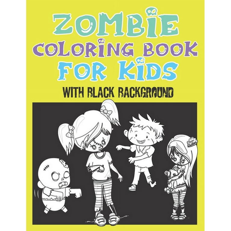 zombie kids coloring book