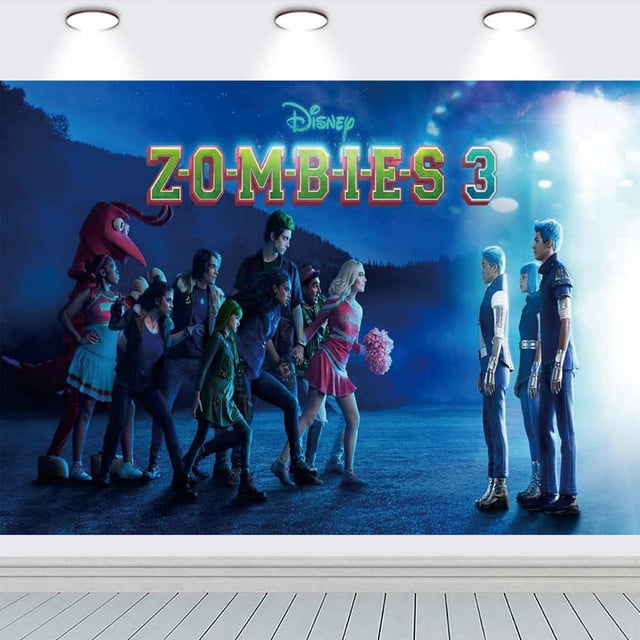 zombies Backdrop Banner Party Supplies Poster Movie Theme Background ...