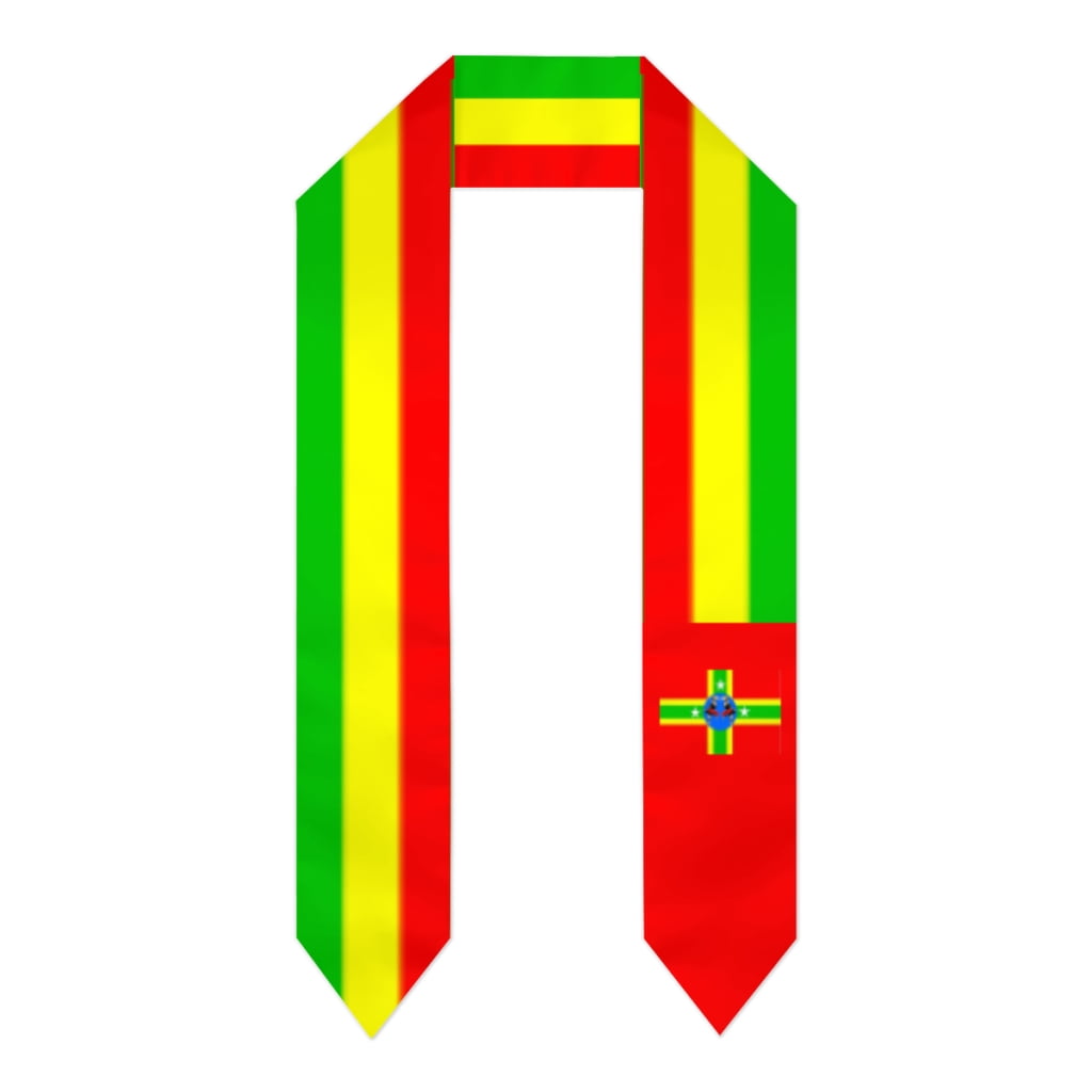 zomi Flag Thick Graduation Sash Stole Scarf Double Sided Honor Stole ...