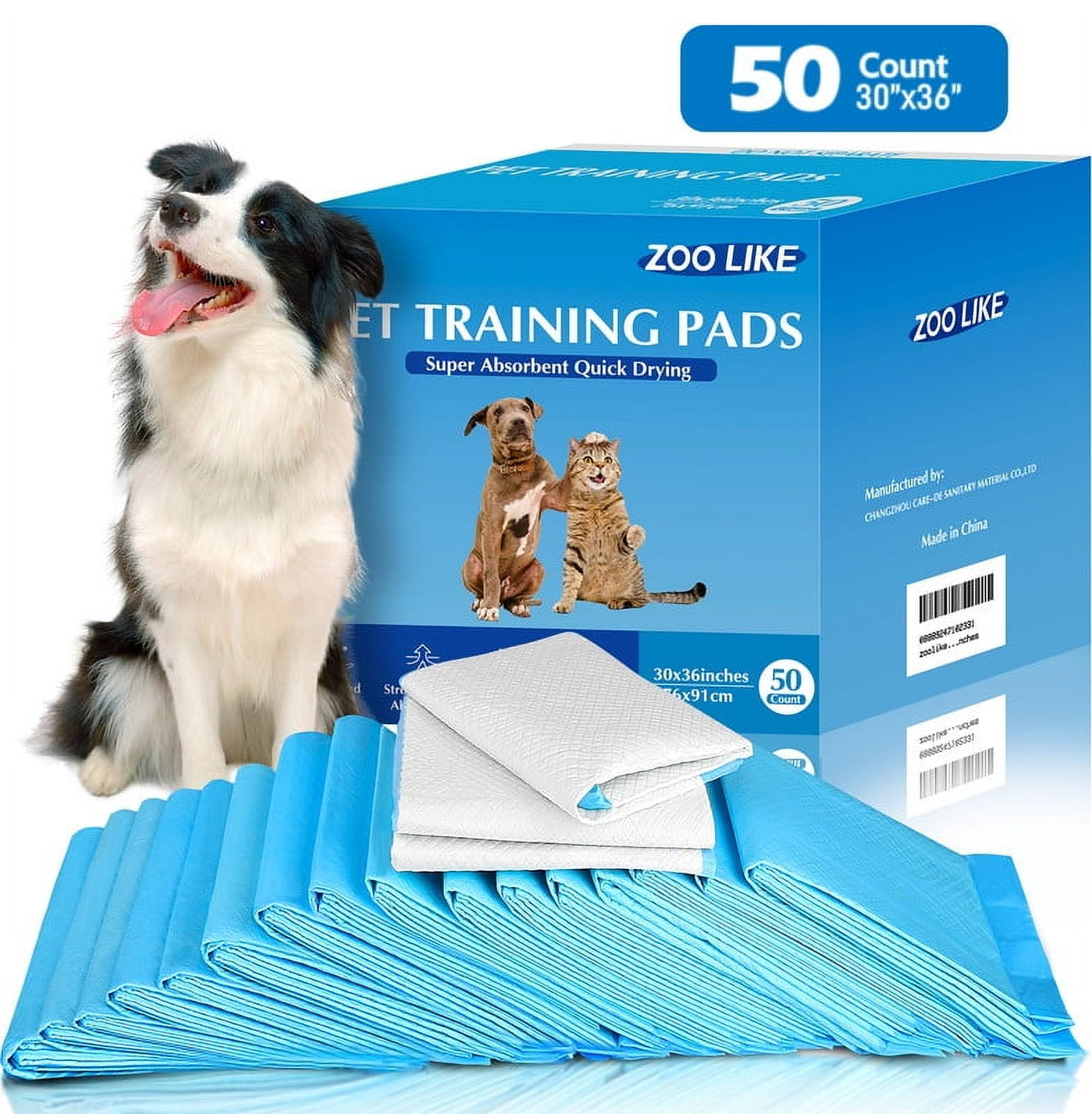 Zoolike XXL Dog Pads Dog Training Pads, Disposable Dog Pee Pads,30"x 36 ...