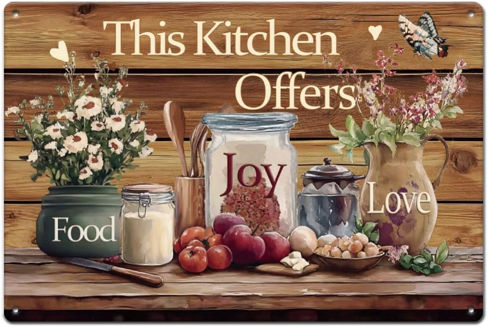 zpolkzxsd Hamburger Lady Restaurant Kitchen Wall Decor Sign Enjoy Our ...