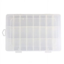 Leke Plastic Organizer Container Box 24 Compartments Jewelry Storage ...