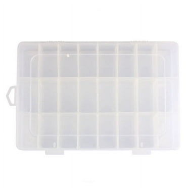 Leke Plastic Organizer Container Box 24 Compartments Jewelry Storage ...