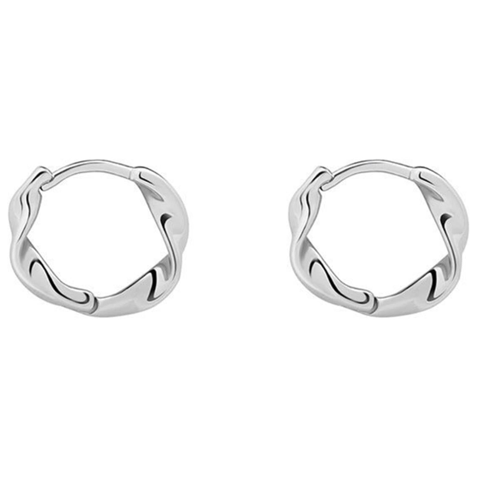 zttd fashion 925 sterling silver hoop earring buckle earrings for women ...