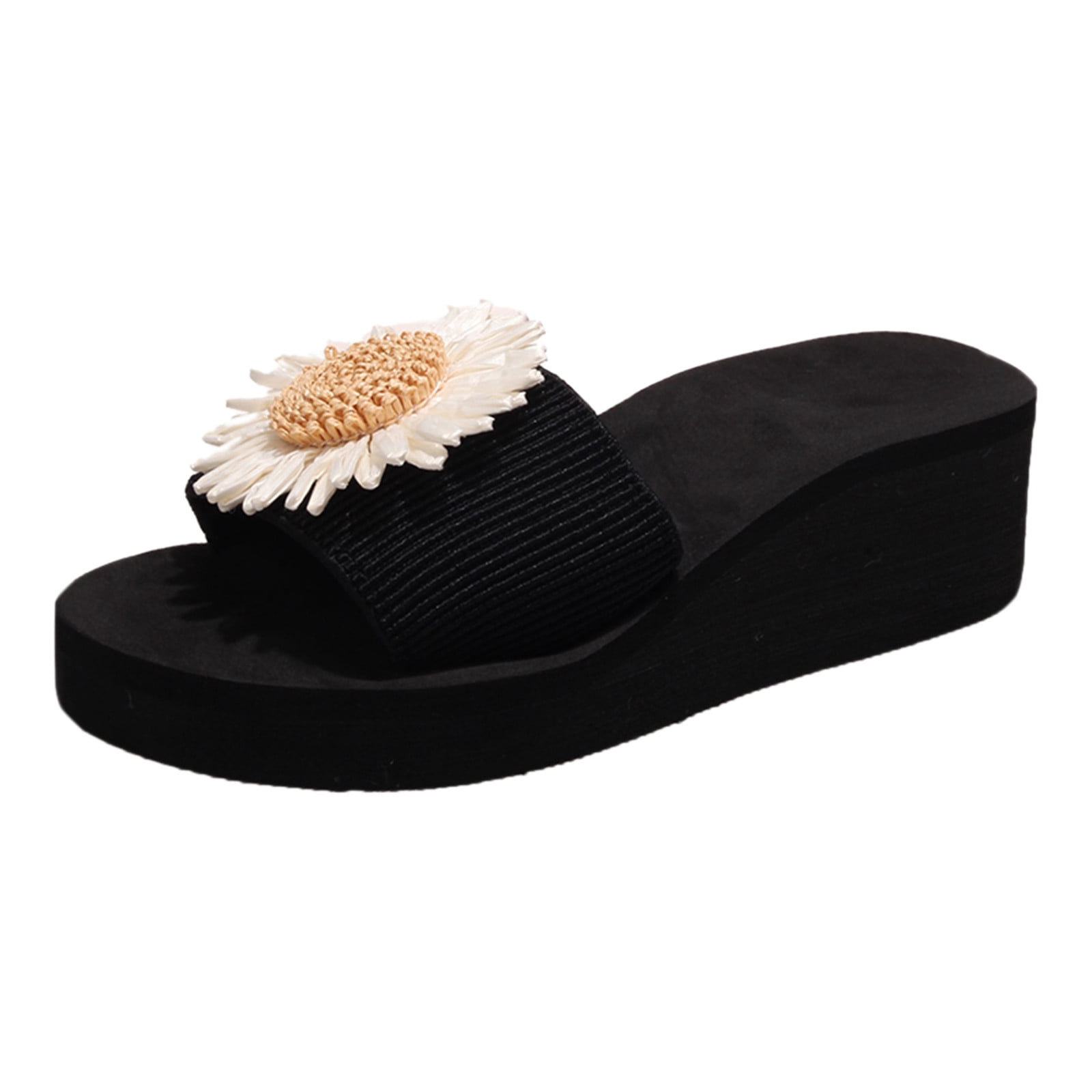 zttd fashion summer women slippers thick soles wedge heels open toe ...