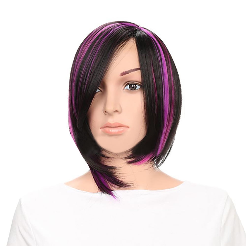 zttd fashion wig short haircut curly color gradient wigs short human ...