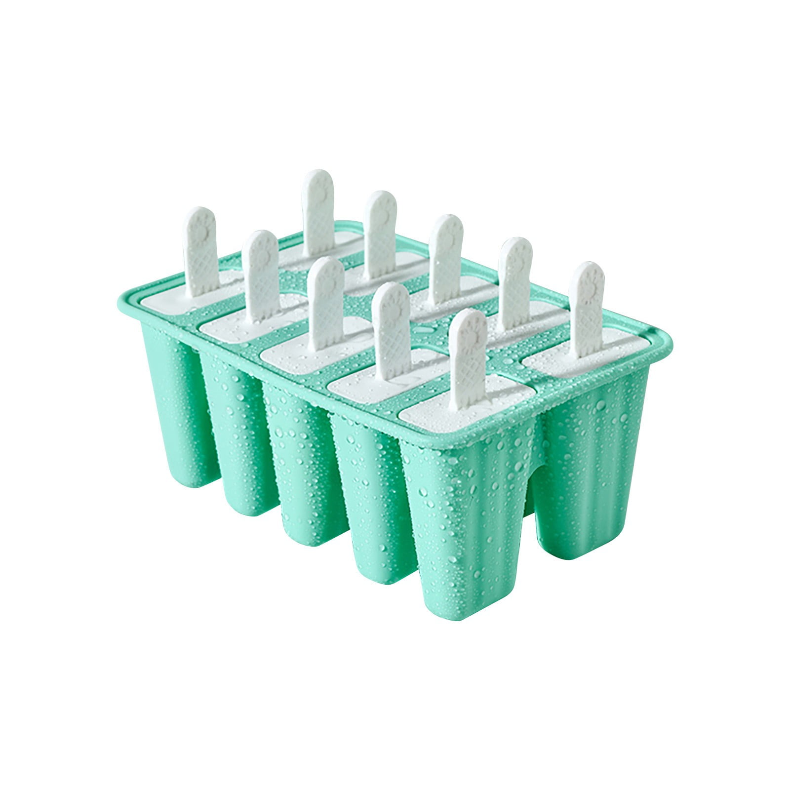 ZTTD Popsicle Molds 10-Piece Set, Silicone Ice Cream Freezer Pops Maker ...