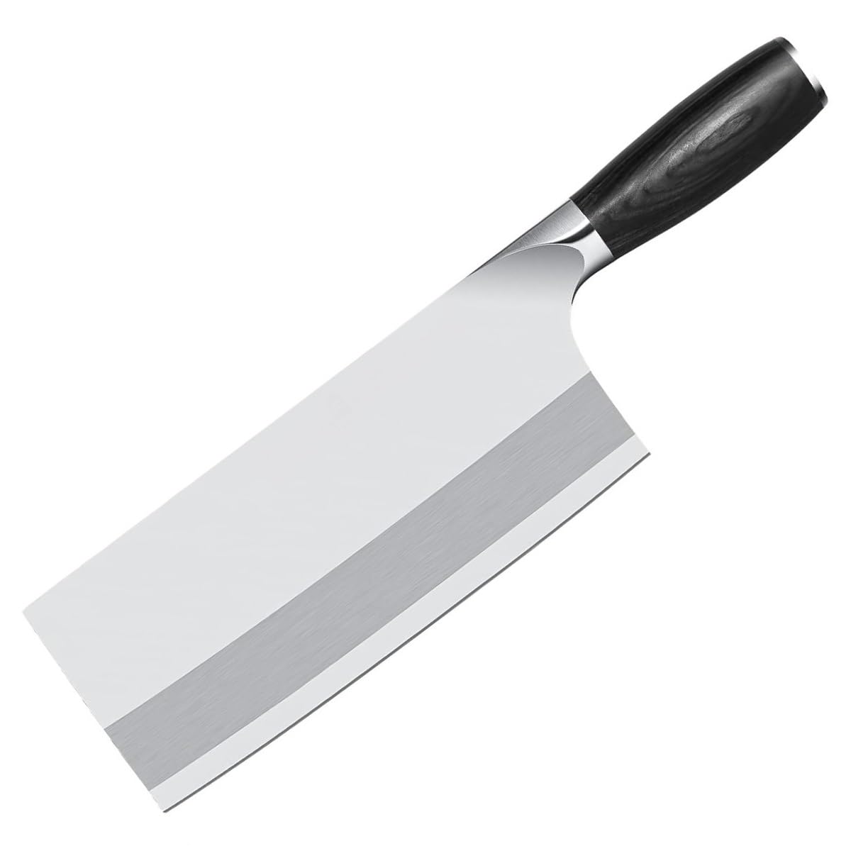 zunsy 8 inch Vegetable Cleaver Chinese Chef Knife Meat Cleaver Butcher ...