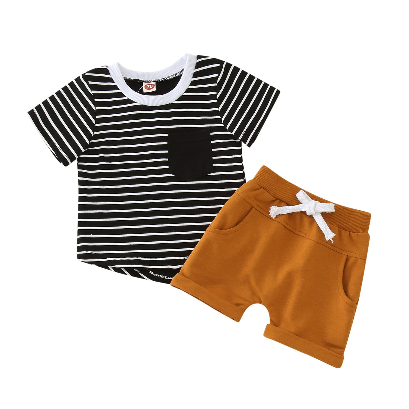 zuwimk Baby Boy Outfits ,Baby Graphic T-Shirt and Shorts Outfit Set to ...