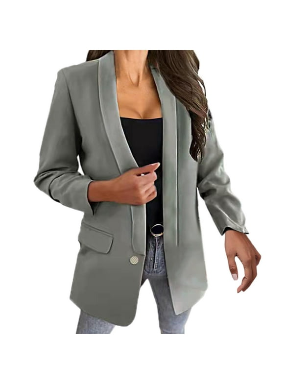 Women's Gray Blazers