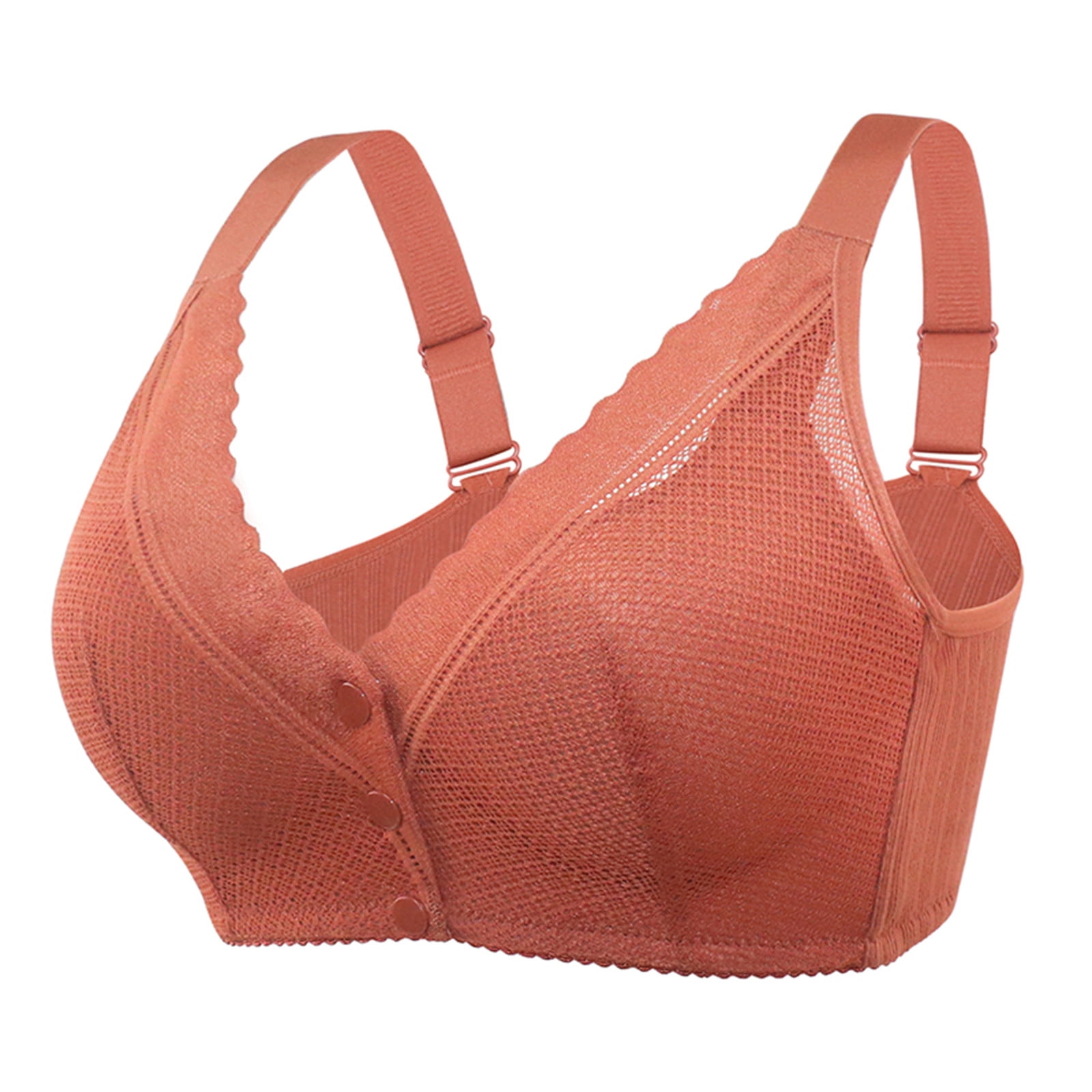 zuwimk Bras For Women,Women's Bra Mid Impact Zip Front Sports Bra Z-Red ...