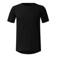Zuwimk Mens Workout Shirts Mens Slim Fit Short Sleeve Cotton Crewneck