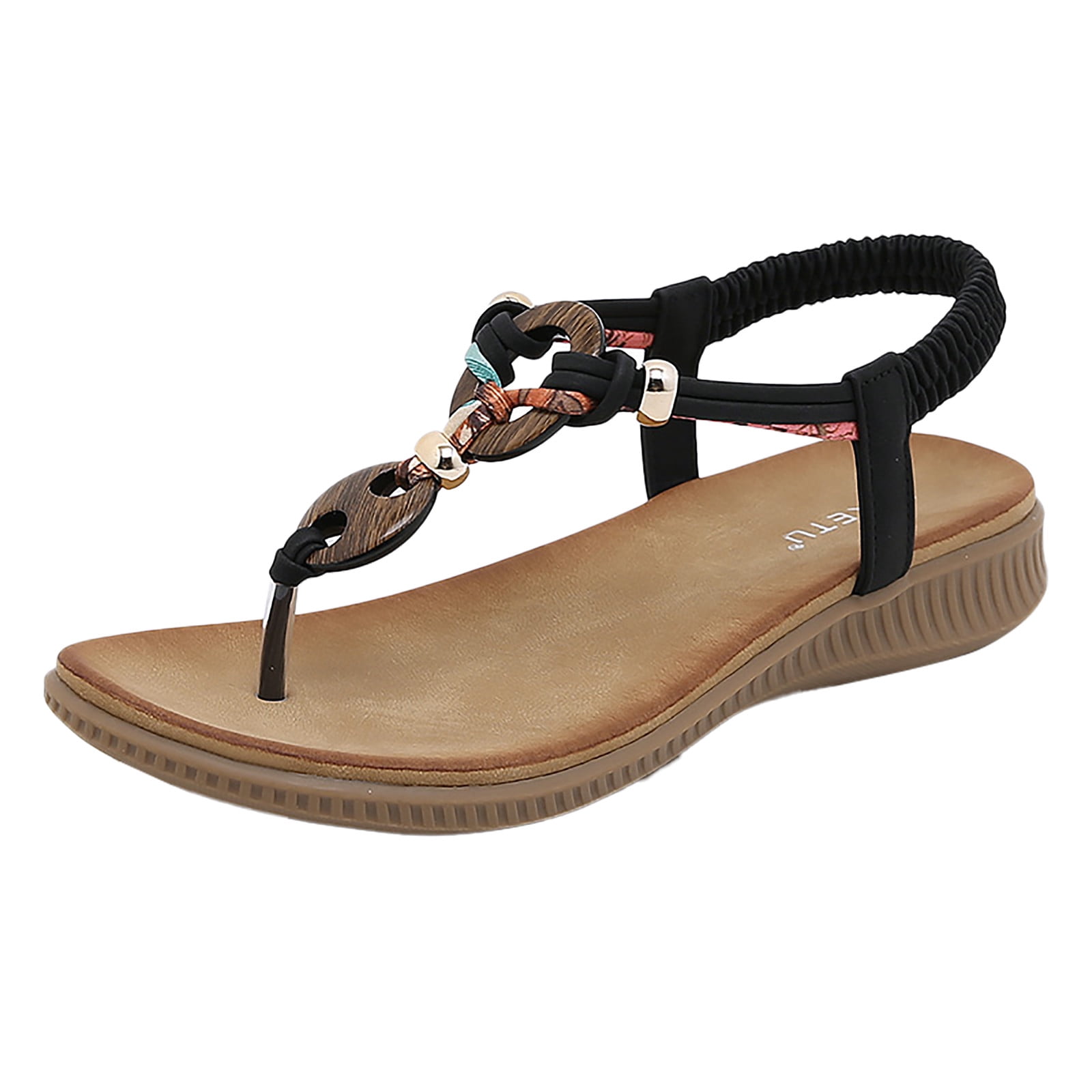 zuwimk Platform Sandals Women,Women's Rhinestone Casual Wear Cute ...