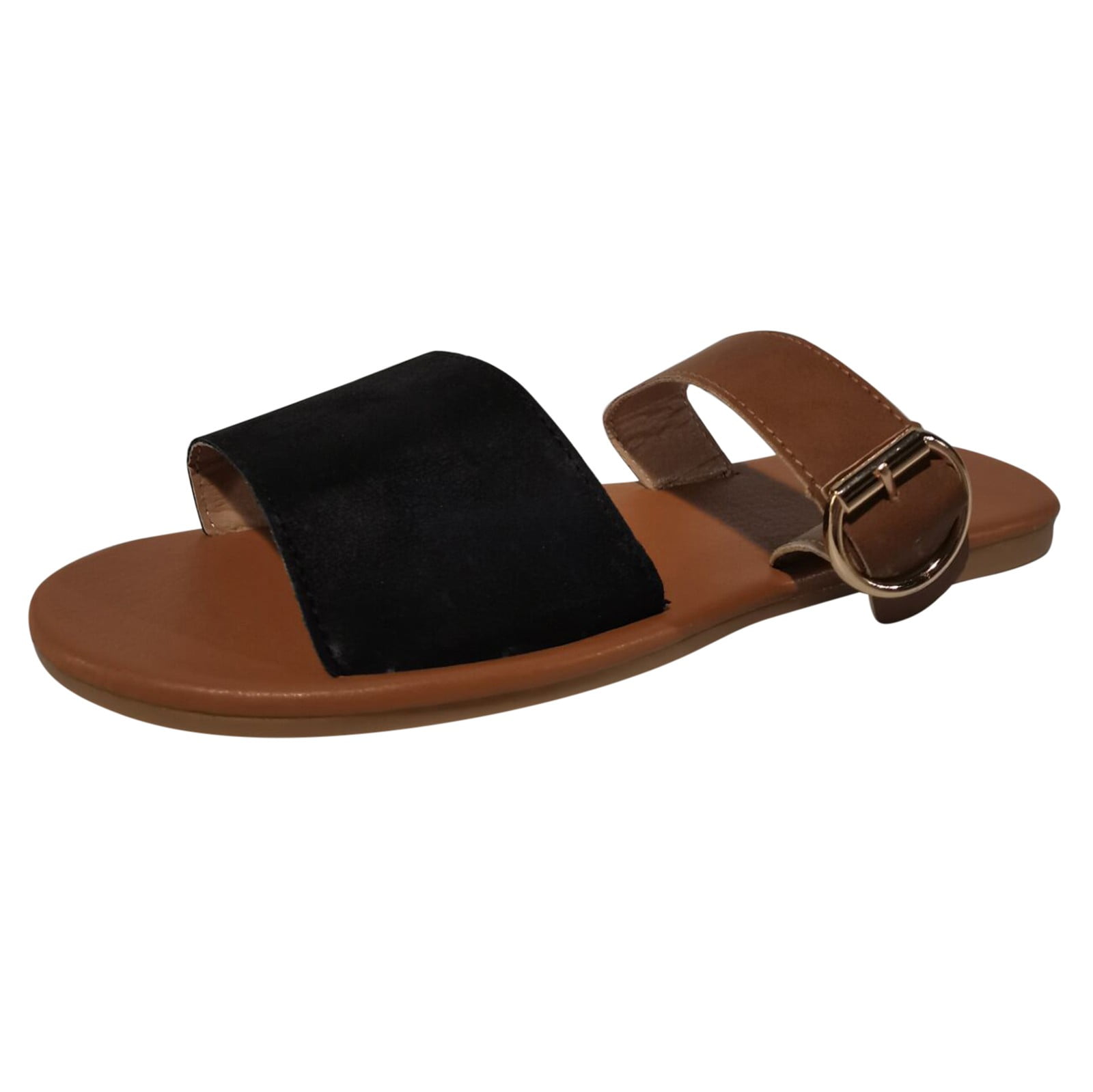 zuwimk Sandals For Women,Womens Wedge Flip Flops Sandals with Arch ...