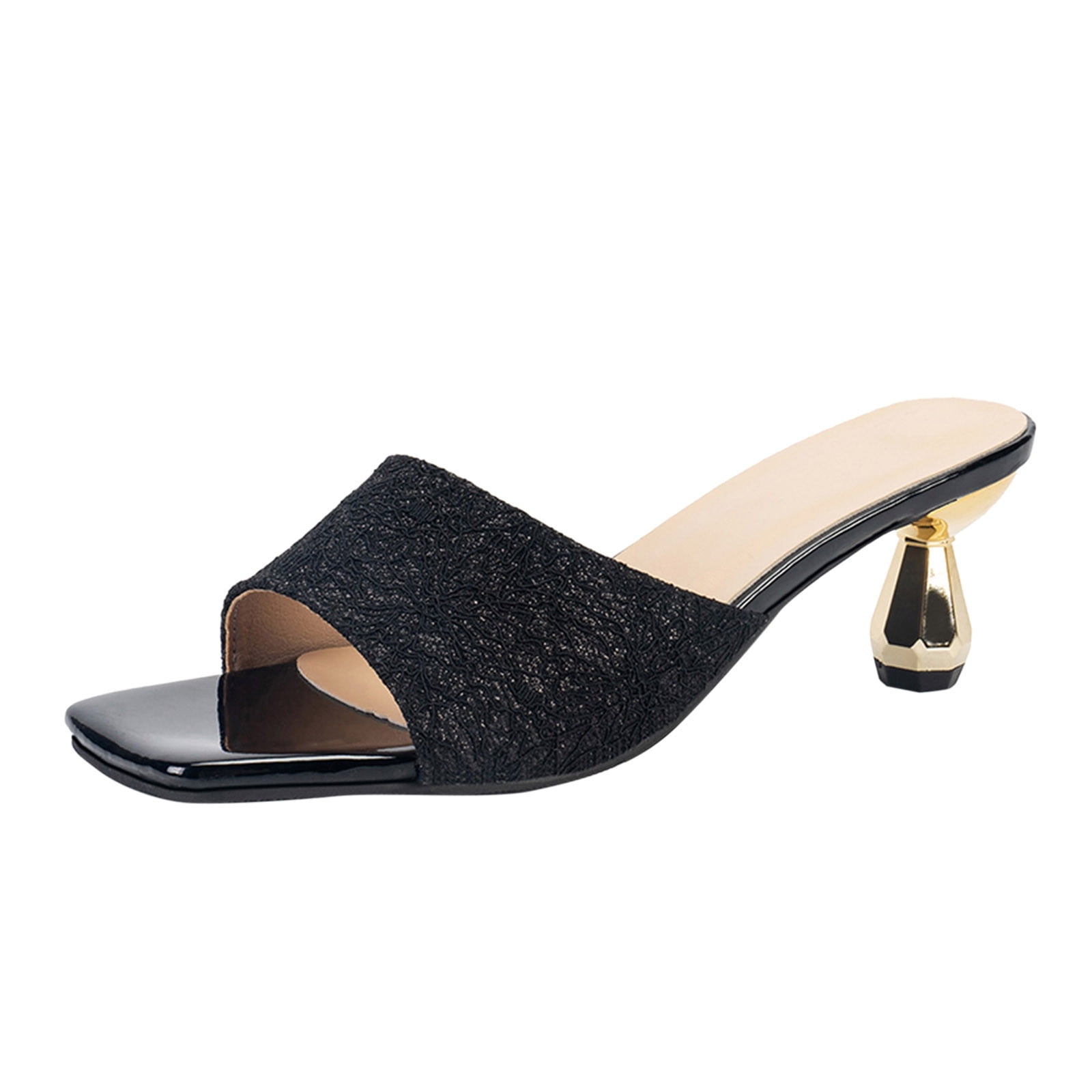 zuwimk Wedge Sandals For Women,Women's Double Bow Pointed Toe Ankle ...