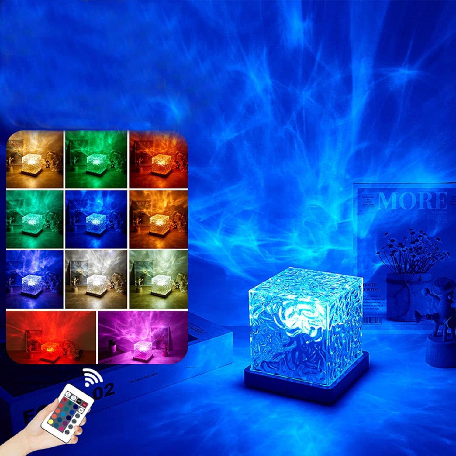 zxy Aura Stress Relief Lamp with Remote Control, Midnight Aura Lamp ...