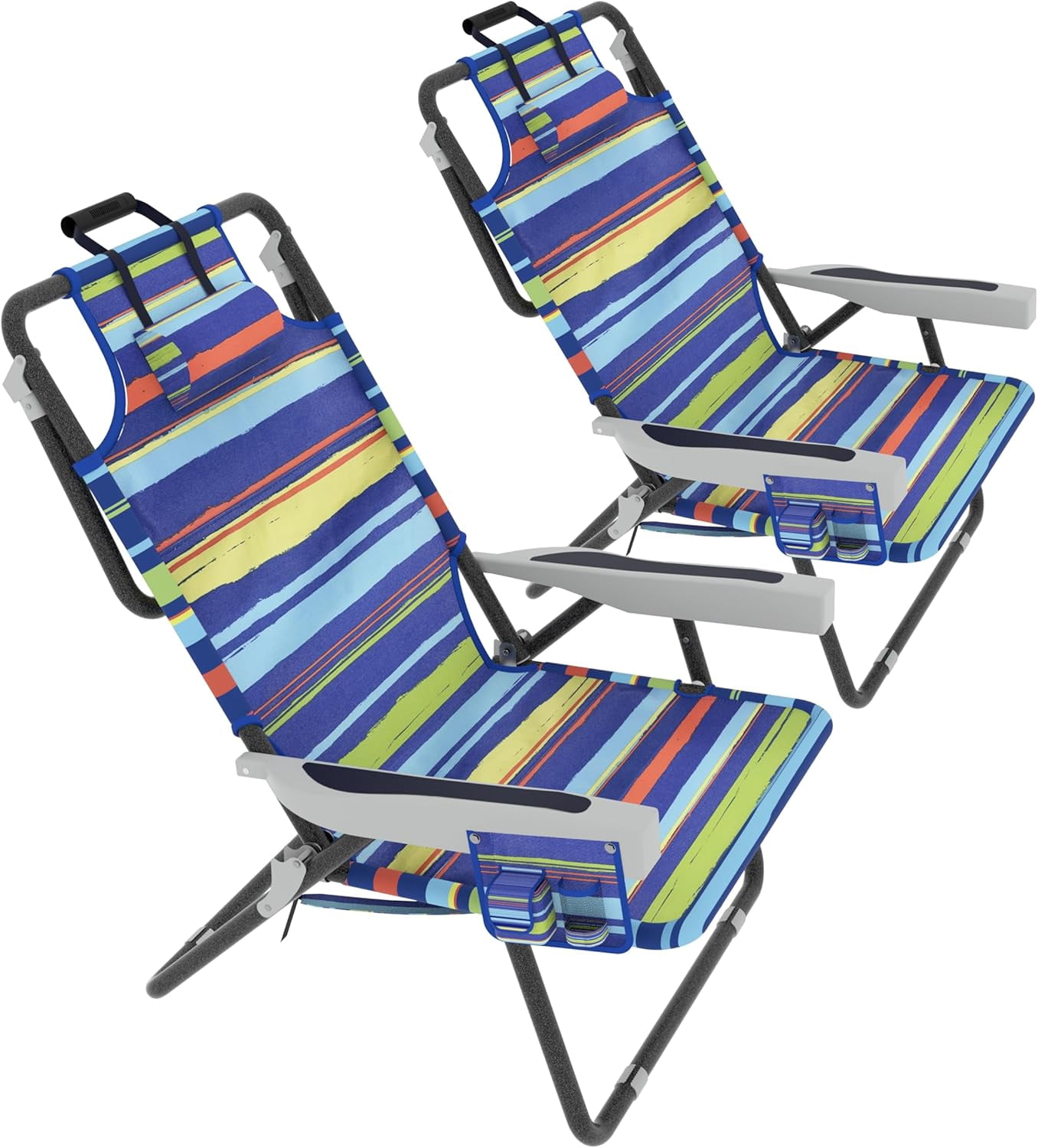 zzppy Foldable Patio Chaise 2 Pack Lounge Chair for Outdoor with ...