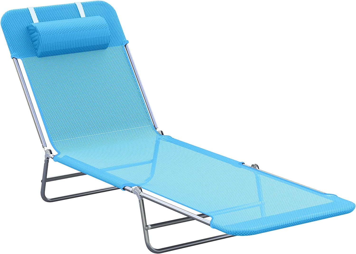 zzppy Folding Chaise Lounge Pool Chairs, Outdoor Sun Tanning Chairs ...