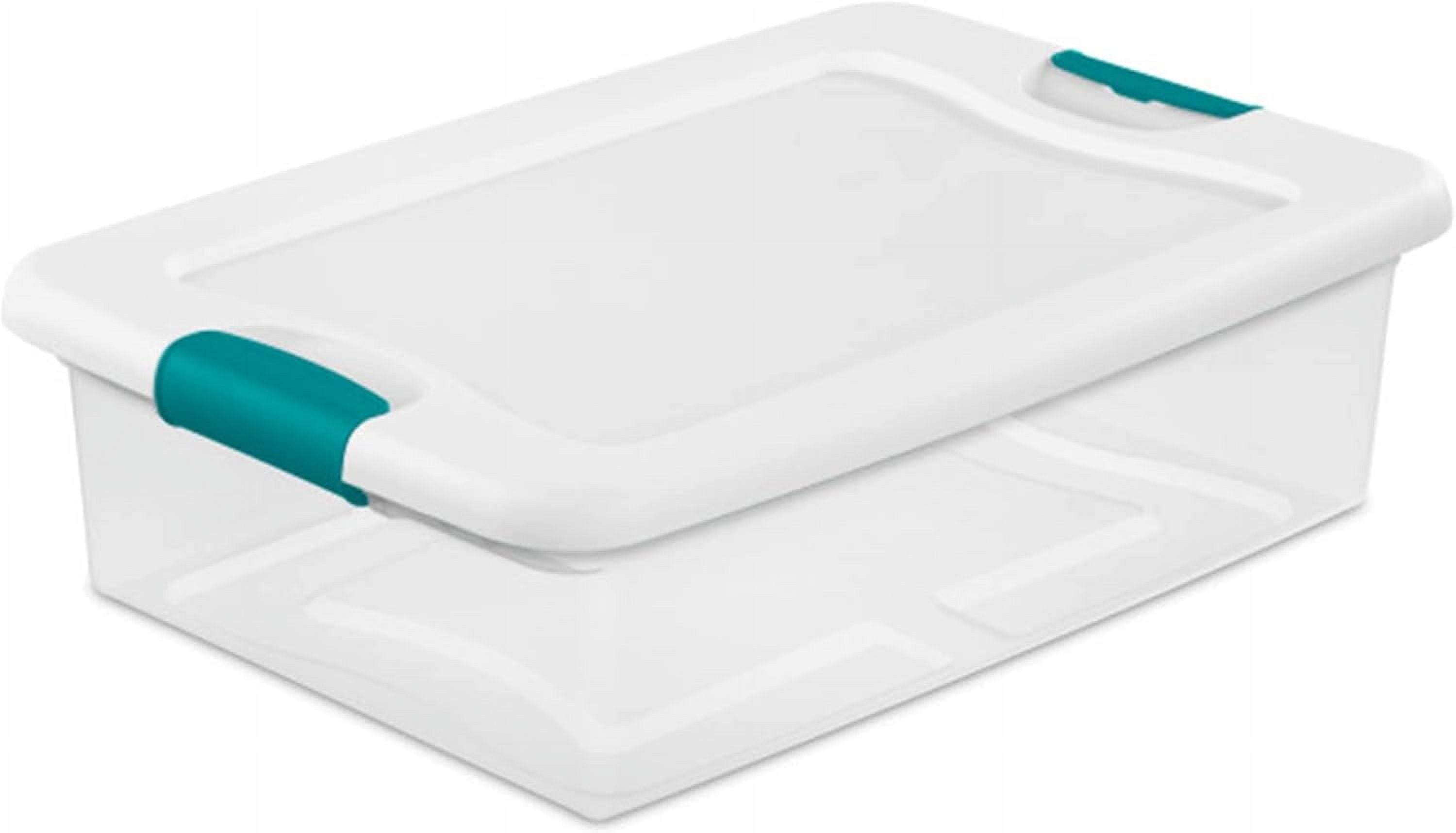 zzppy Latching Storage Box with See - Through Base, 32 - Qt Capacity ...